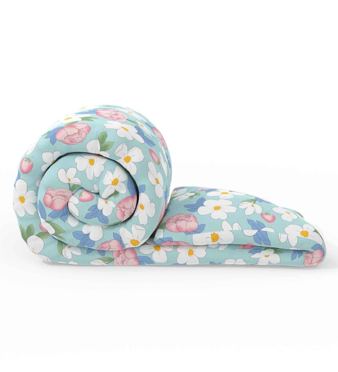 Buy Mint Polyester Floral 200 Gsm Double Bed Comforter Rumba-Roll ...