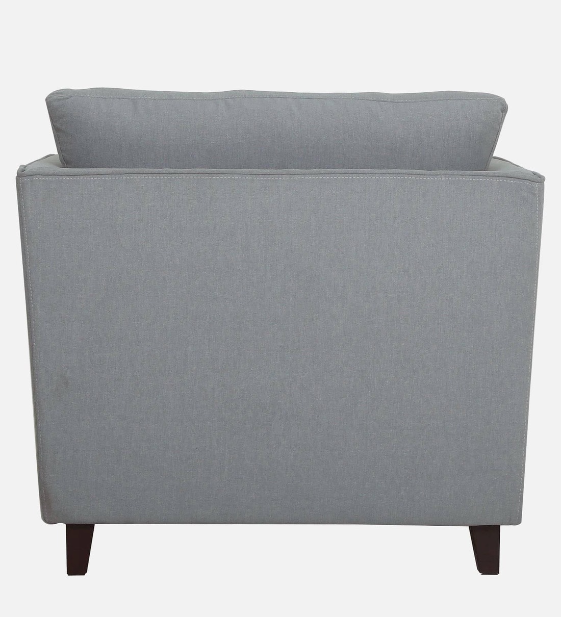 Buy Miranda Fabric 1 Seater Sofa In Ash Grey Colour By Woodsworth ...