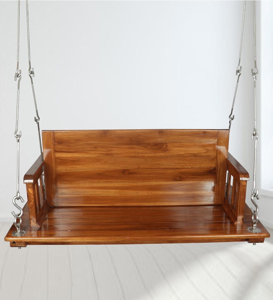 Buy Mishmi Teak Wood Reversible Swing in Brown Colour at 34% OFF by ...