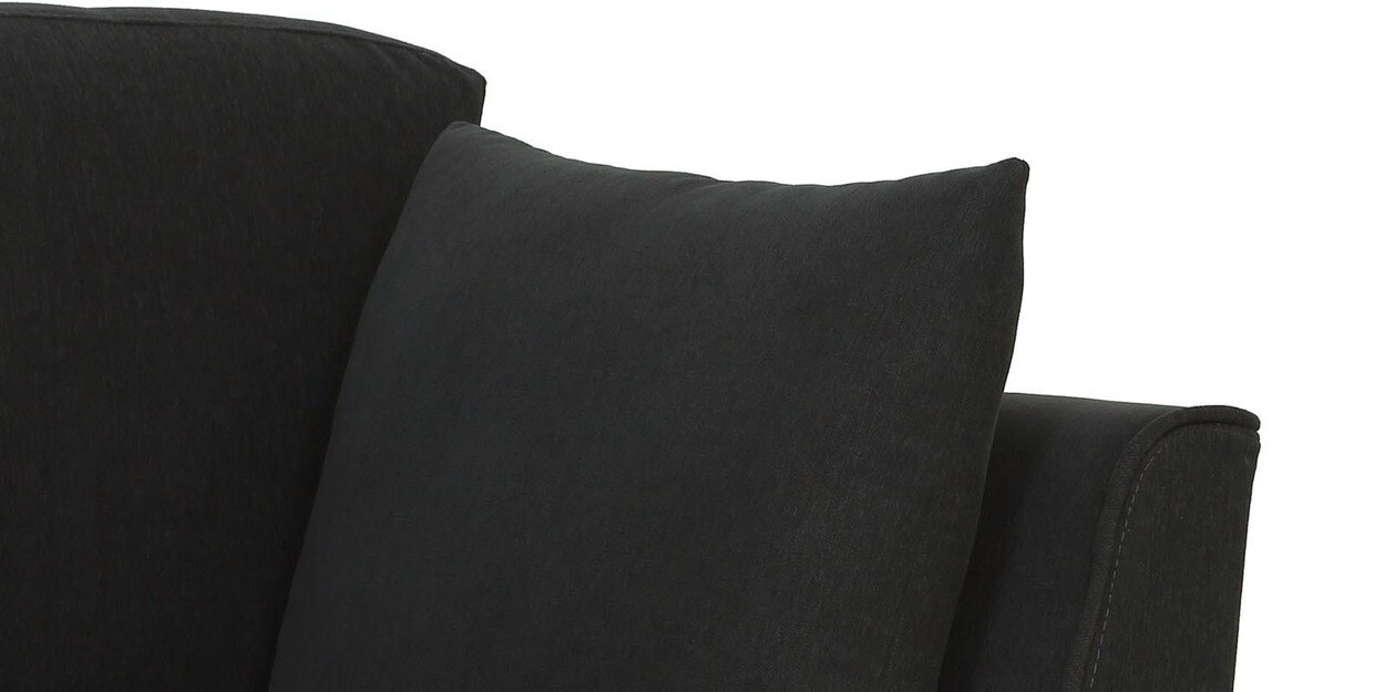 Buy Miranda Fabric 2 Seater Sofa In Charcoal Grey Colour By Woodsworth ...