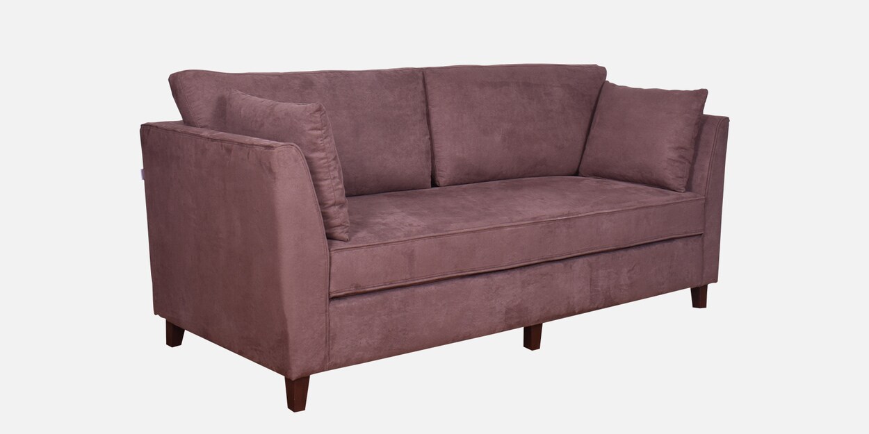 Buy Miranda Fabric 3 Seater Sofa In Coffee Colour By Woodsworth Online ...