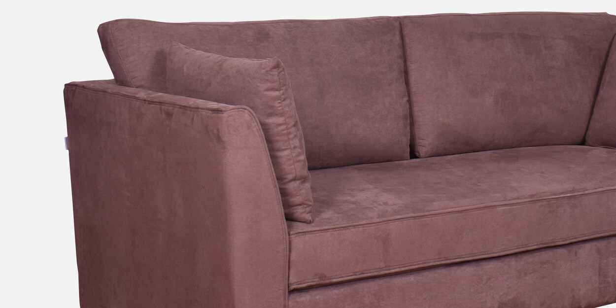 Buy Miranda Fabric 3 Seater Sofa In Coffee Colour By Woodsworth Online ...