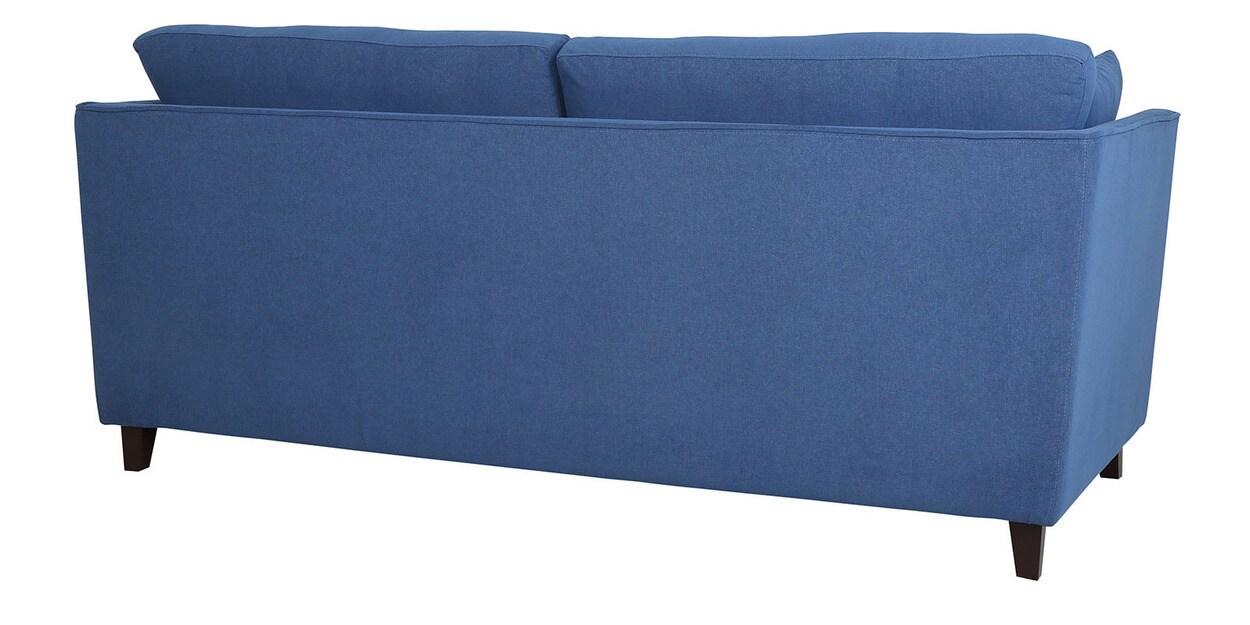 Buy Miranda Fabric 3 Seater Sofa In Denim Blue Colour By Woodsworth ...