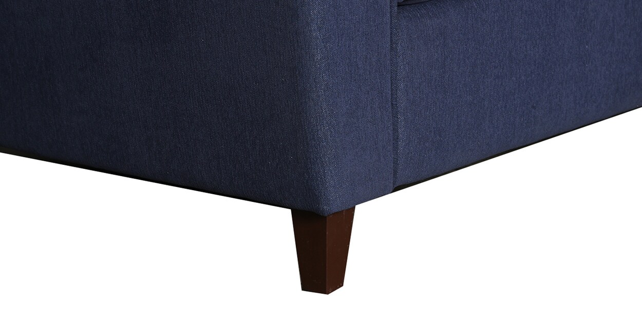 Buy Miranda Fabric LHS 2 Seater Sectional Sofa In Navy Blue Colour By ...