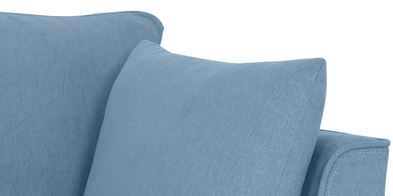 Buy Miranda Fabric 2 Seater Sofa In Ice Blue Colour By Woodsworth ...