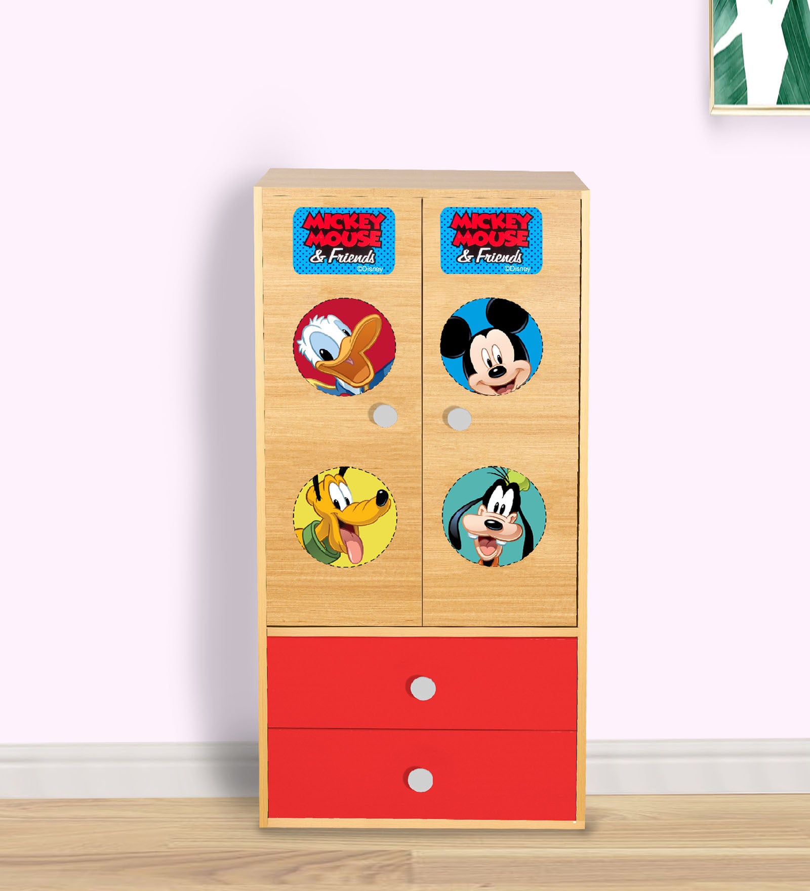 Buy Mickie Kids Wardrobe in Multi Finish at 17% OFF by YiPi Online | Pepperfry