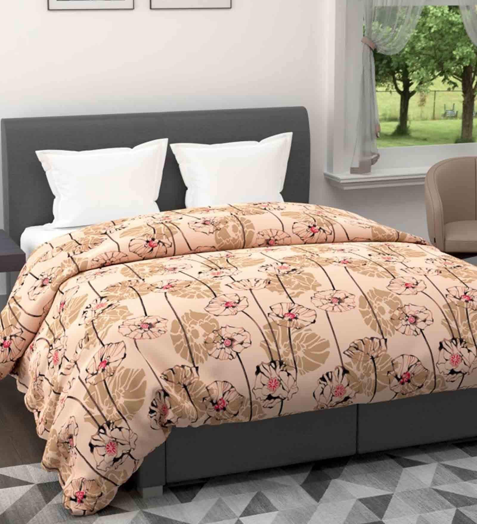 Buy Brown Microfiber 120 AC Room Double Bed Comforter by BIANCA at 64% ...