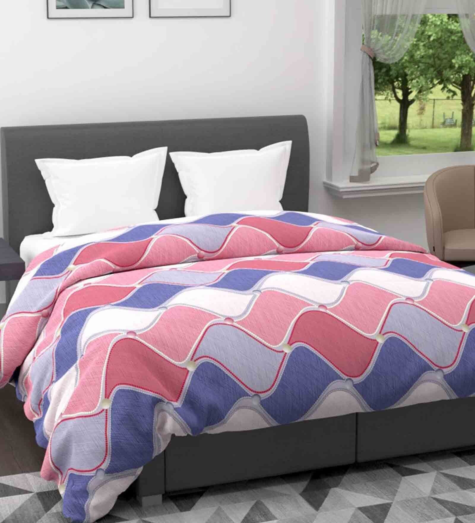 Buy Blue Microfiber 120 AC Room Double Bed Comforter by BIANCA at 64% ...