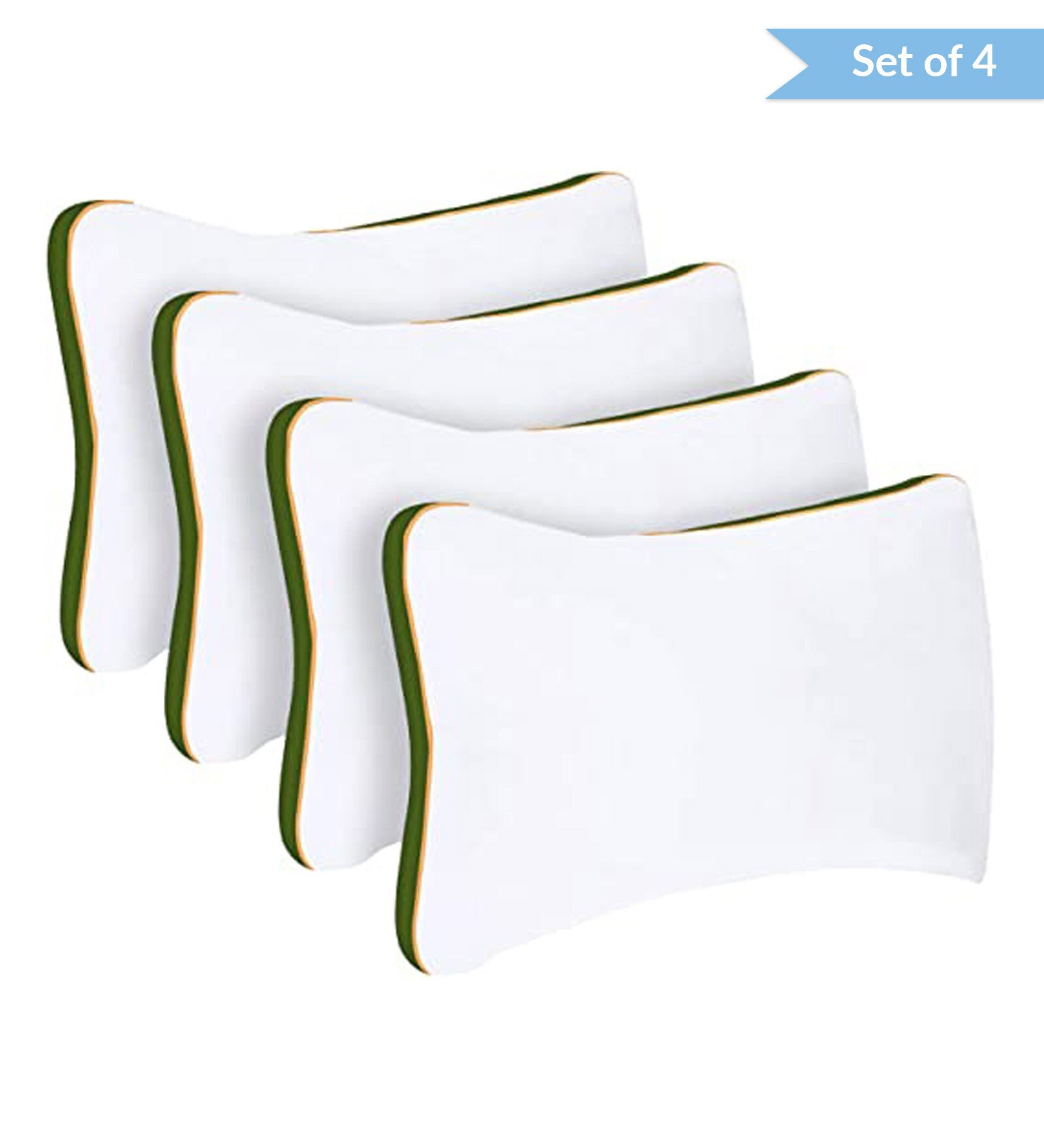 Buy Cloud Green Microfiber 27 x 18 Inch Pillows (Set of4) at 35% OFF by ...