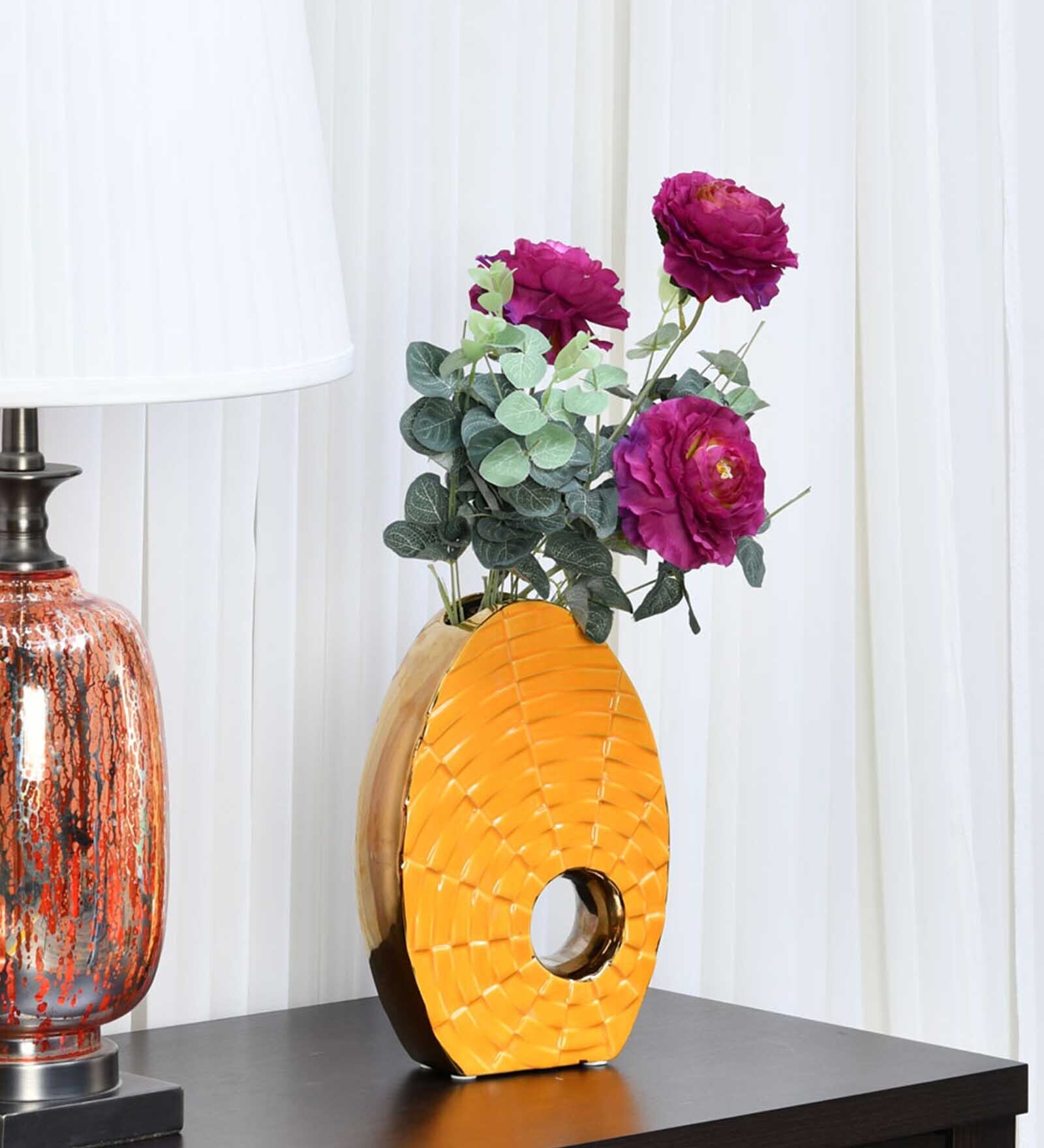 Buy Mid Hole Ceramic Table Vase by @home at 60% OFF by @home | Pepperfry