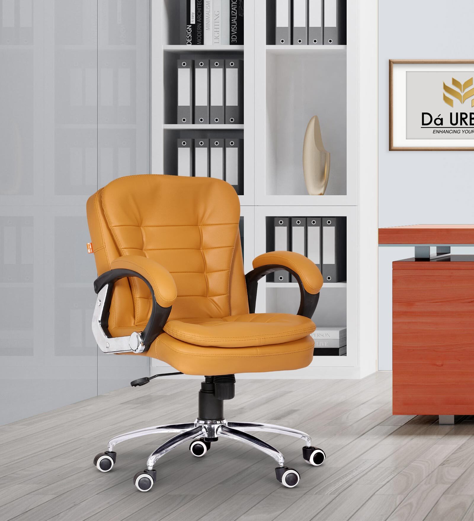 Buy Milford Leatherette Executive Chair in Camel Colour at 30% OFF by ...