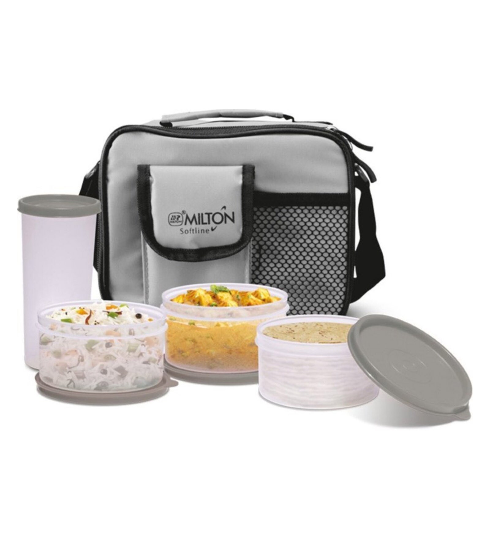 Buy Milton Gray Combi Meal Lunch Boxes at 100% OFF by Milton | Pepperfry