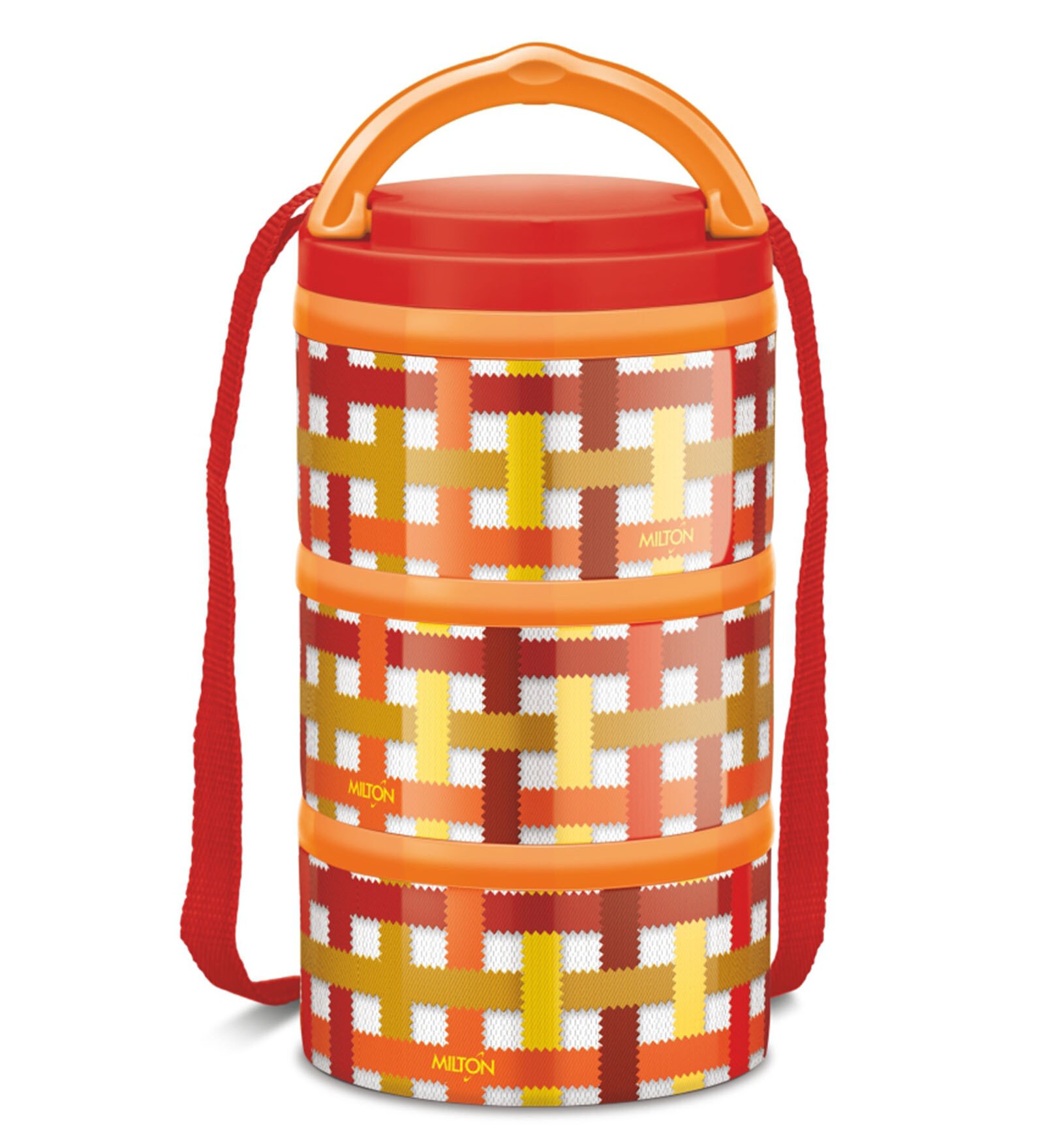 Buy Milton Microwow Insulated Tiffin with Inner Steel, Orange, 250 ML ...