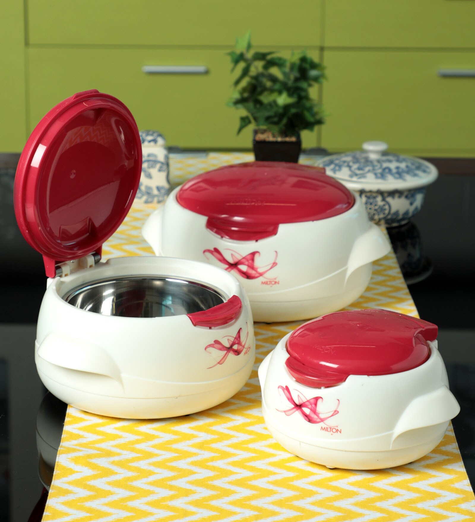 Buy Steel 500 ML Casserole- Set of 3 at 2% OFF by Milton | Pepperfry