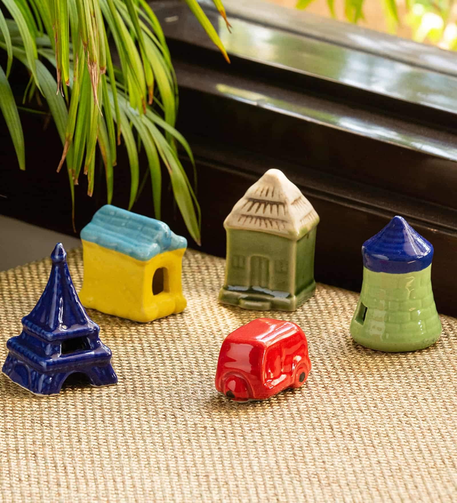 Buy Mini Neighbourhood Miniature (Set of 5) Ceramic Garden Figurine by ...