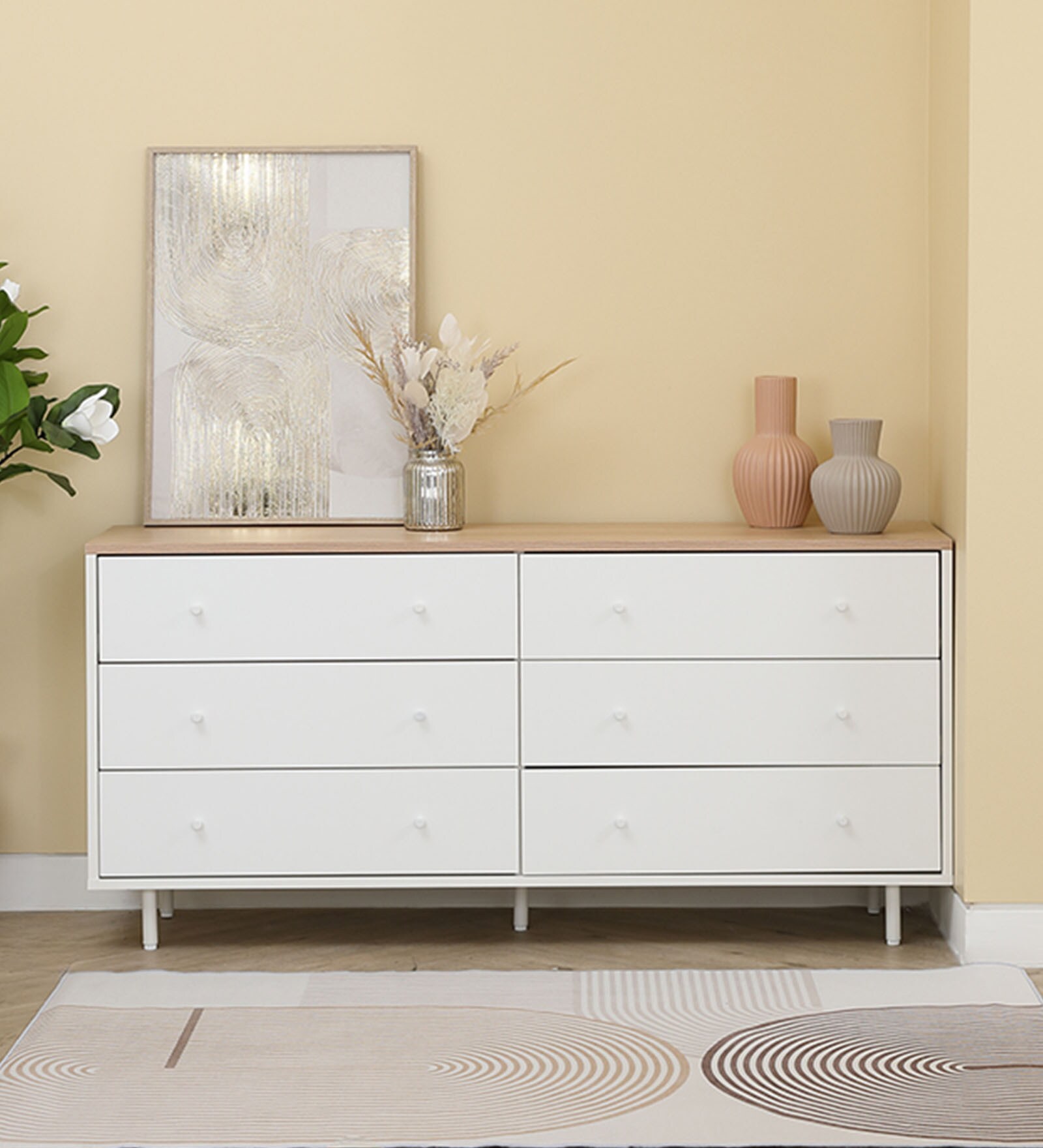Buy Minimal Chest Of Drawers In White Colour at 40% OFF by Index living ...