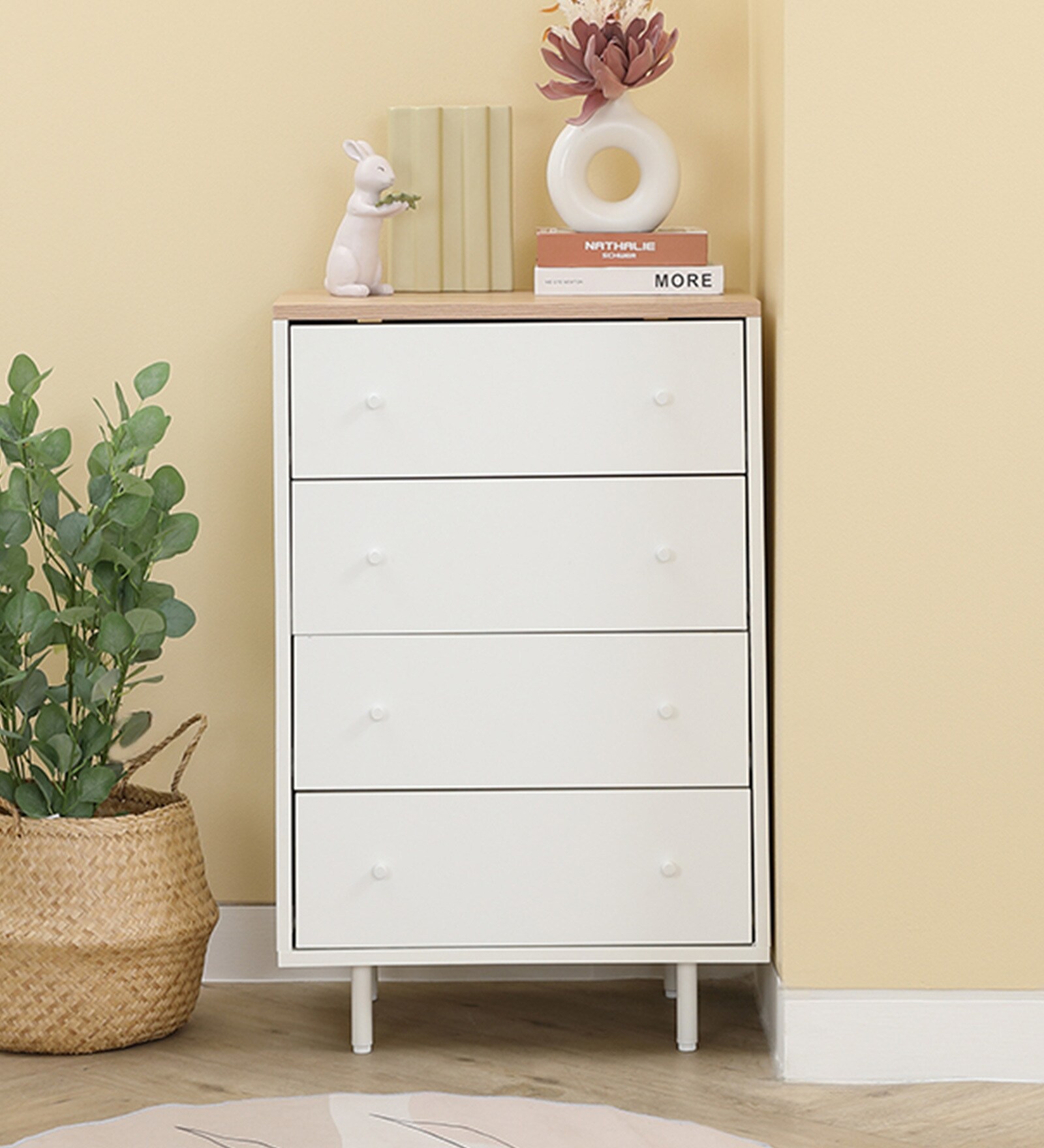 Buy Minimal Chest Of Drawers In White Colour at 47% OFF by Index living ...