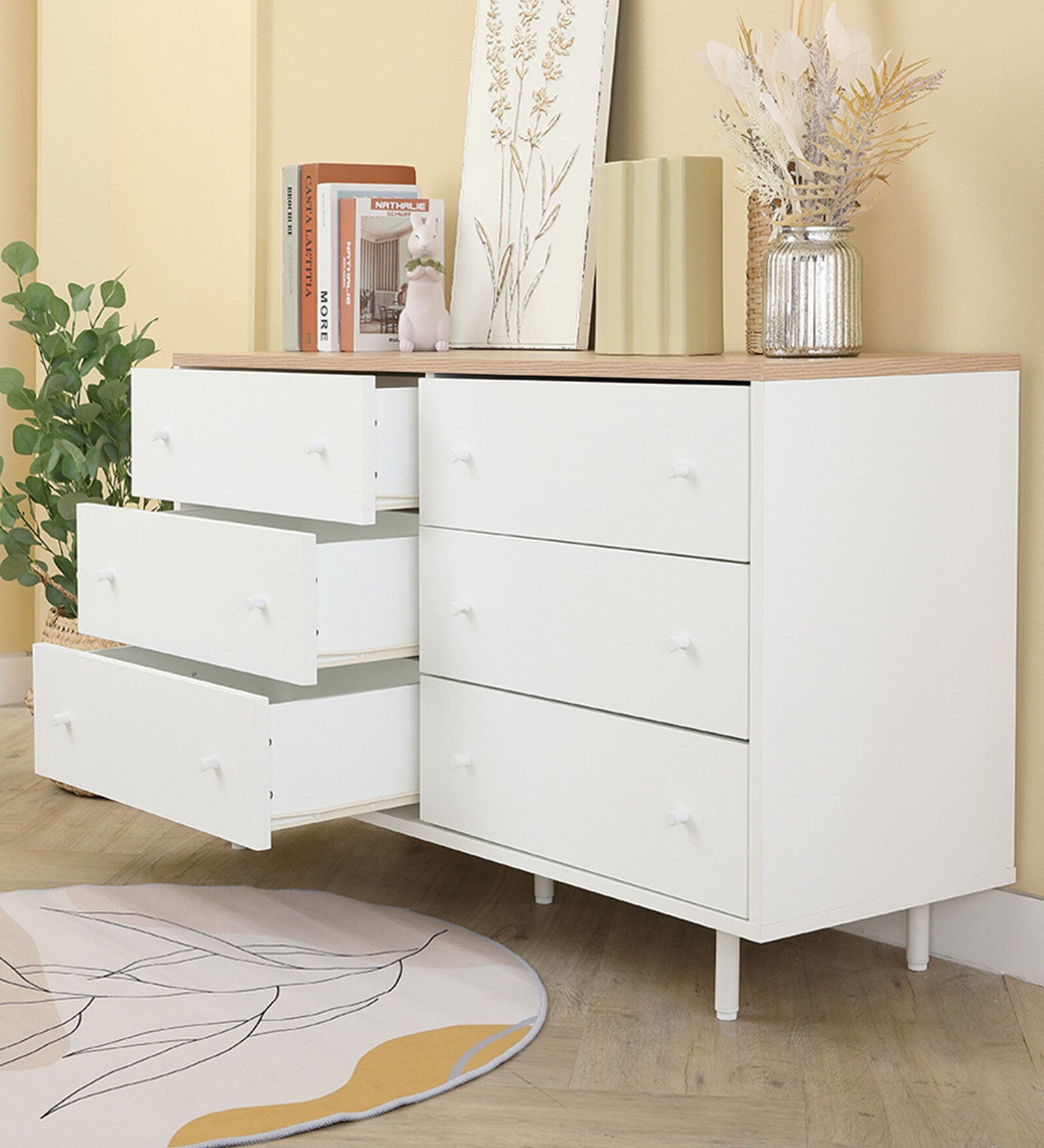 Buy Minimal Chest Of Drawers In White Colour at 40% OFF by Index living ...