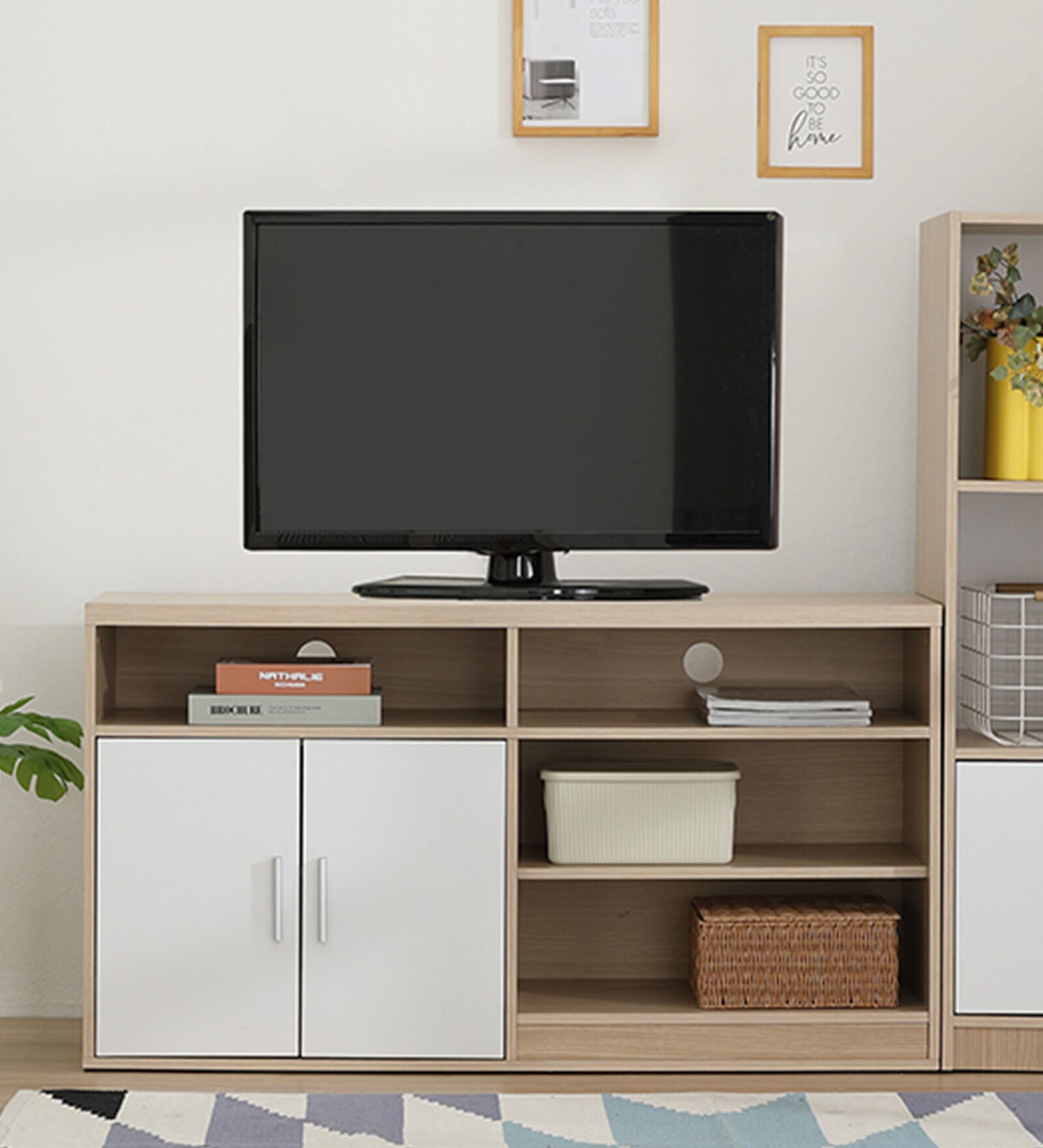 Buy Minio Tv Console In White Oak Colour at 35% OFF by Index living ...