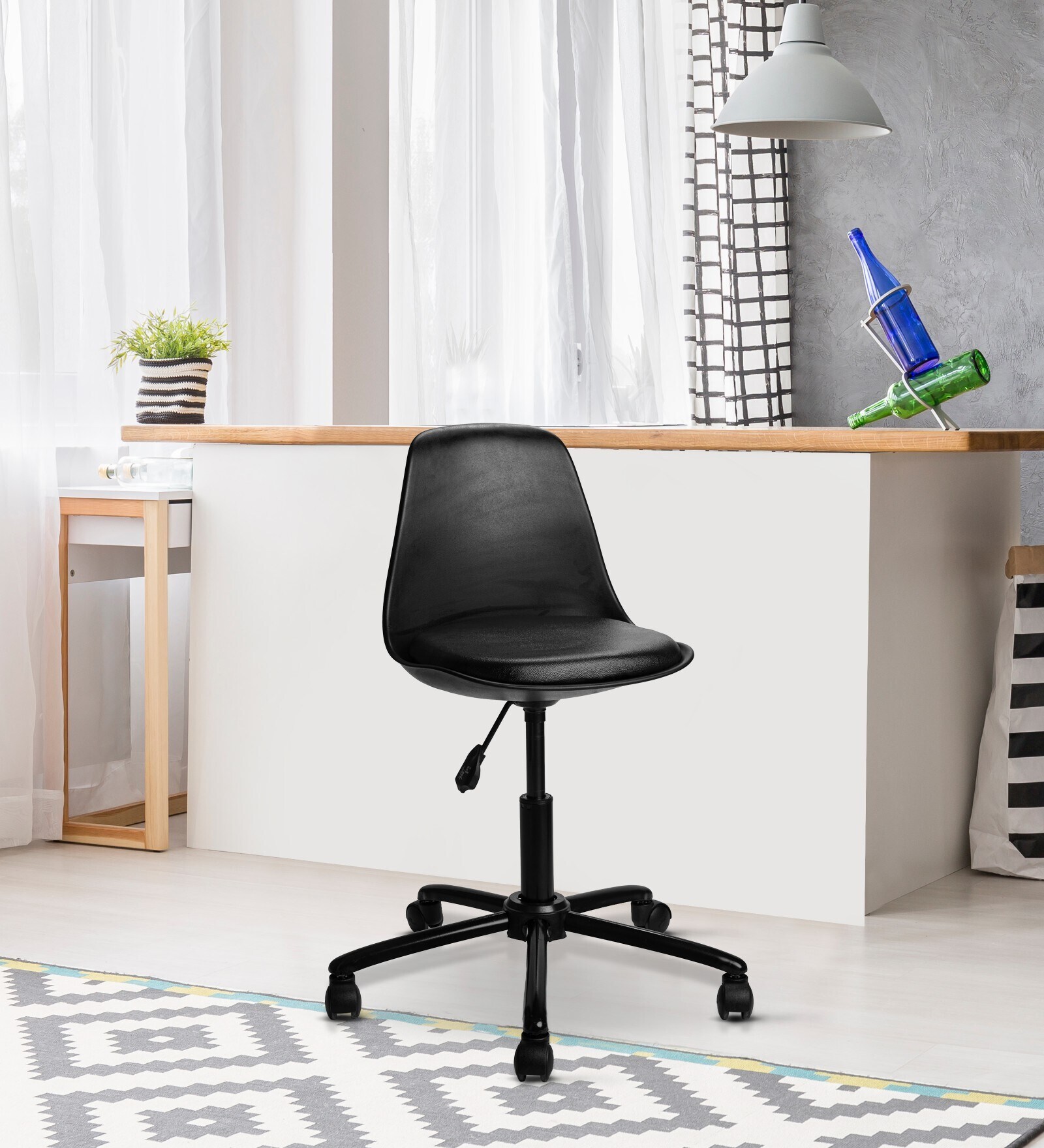 Buy Minion Plastic Guest Chairs in Black Colour at 38% OFF by Tealkart ...