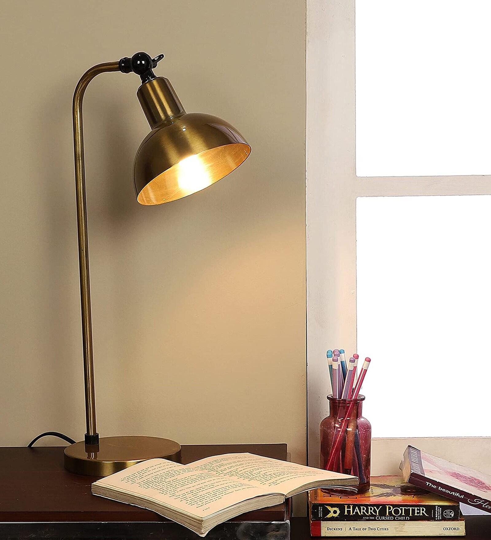 Buy Mint Antique Iron Study Lamp at 32% OFF by ZK Handicrafts | Pepperfry