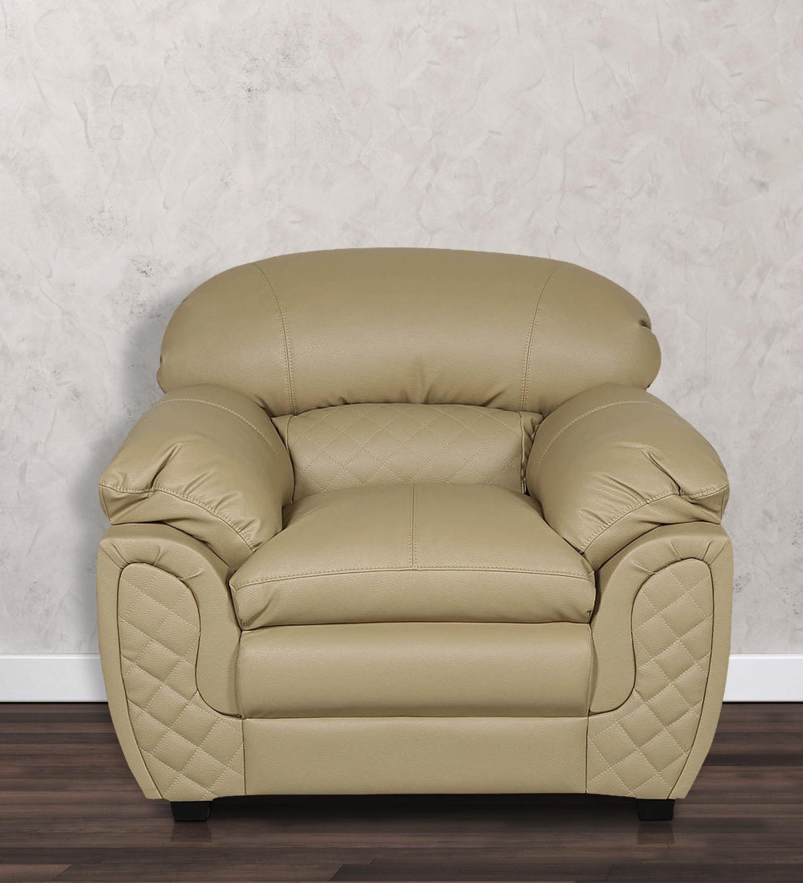 Buy Mirage One Seater Sofa Butterscotch Colour by HomeTown Online - 1 ...