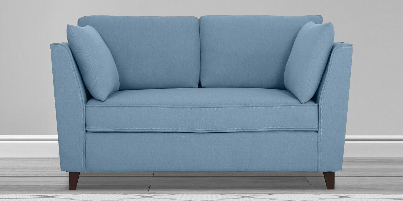 Buy Miranda 2 Seater Sofa in Ice Blue Colour at 38% OFF by Woodsworth ...