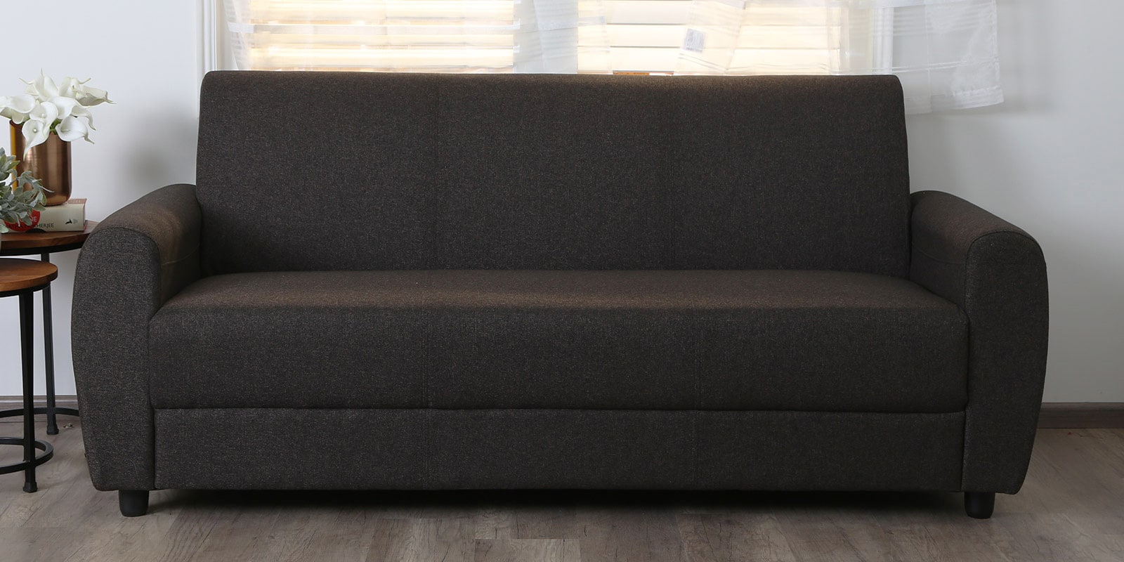 Buy Miura 3 Seater Sofa In Walnut Brown Colour at 3% OFF by Mintwud ...