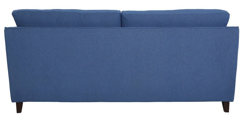 Buy Miranda Fabric 3 Seater Sofa In Denim Blue Colour By Woodsworth ...