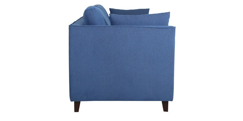 Buy Miranda Fabric 3 Seater Sofa In Denim Blue Colour By Woodsworth ...