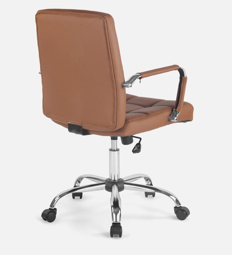 Buy Hawk Mid Back Executive Chair in Tan Colour By Sms Furniture Online ...