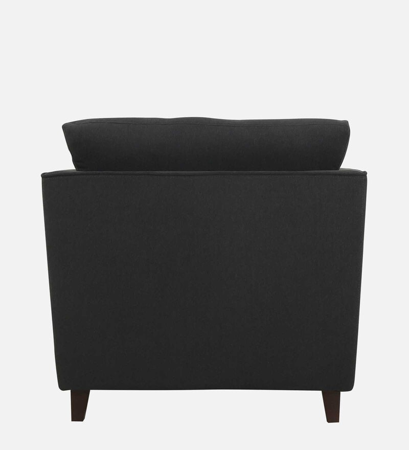 Buy Miranda Fabric 1 Seater Sofa In Charcoal Grey Colour By Woodsworth ...