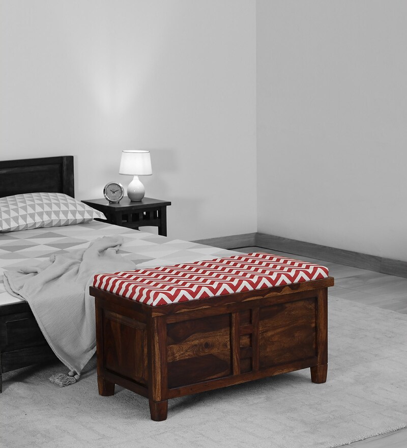 Buy Mitsy Solid Wood Trunk In Provincial Teak Finish By Woodsworth ...
