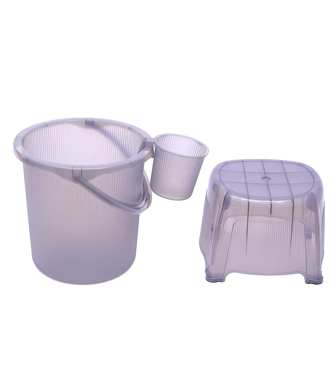 Buy Modern 25 Ltrs Black 3 Pc Polypropylene Bucket Set by Regalo at 45% ...