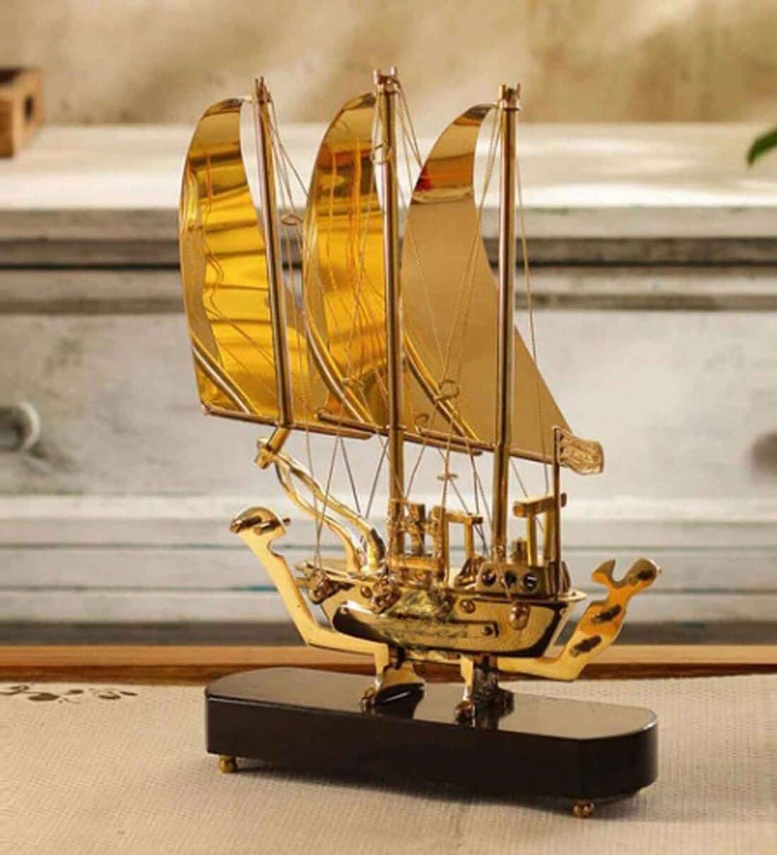 Buy Modern Brass Ship Home Decoration Showpiece at 49% OFF by Creator ...