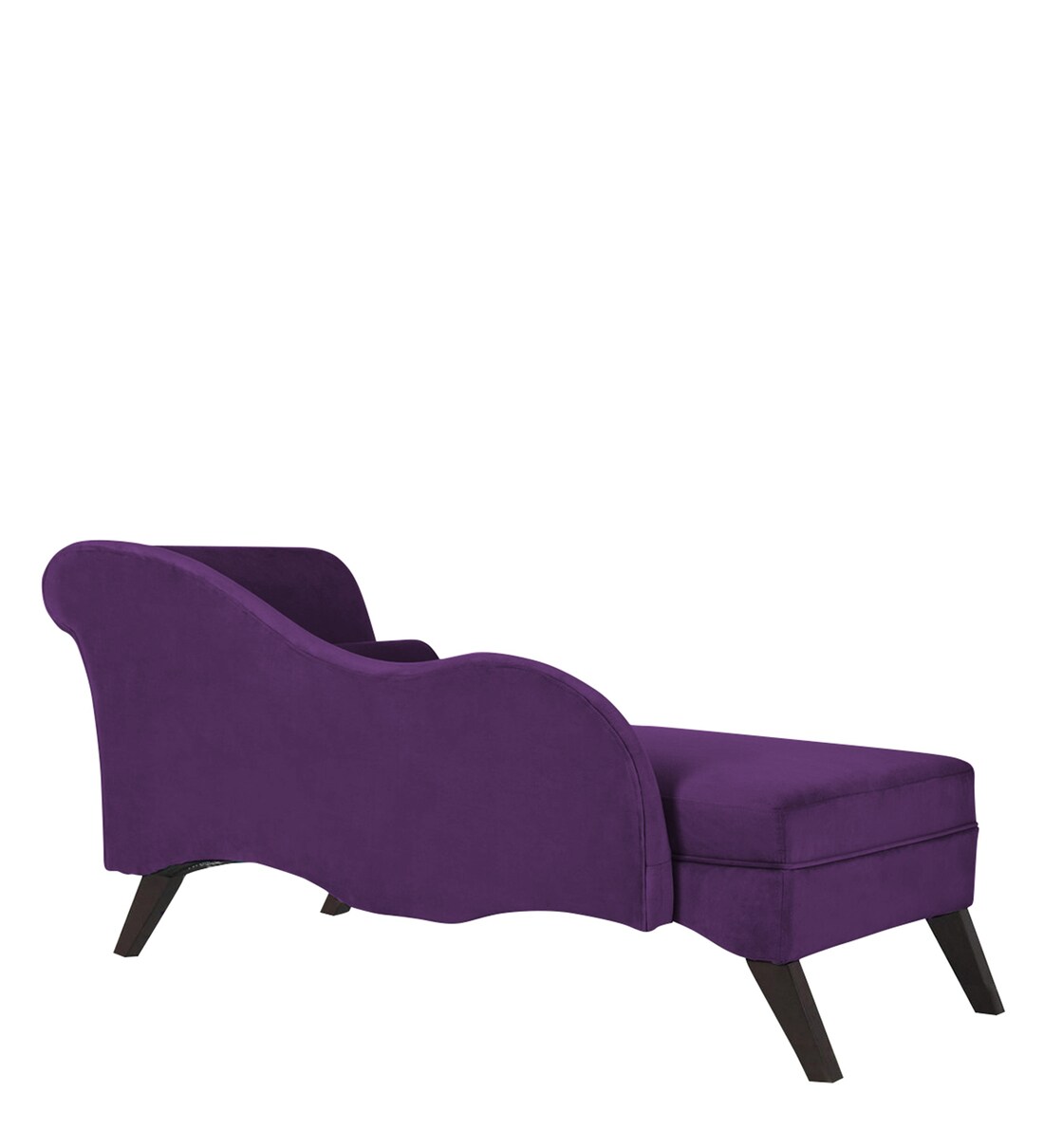 Buy Modern Fabric Chaise Lounger in Purple Colour by Dreamzz Furniture ...