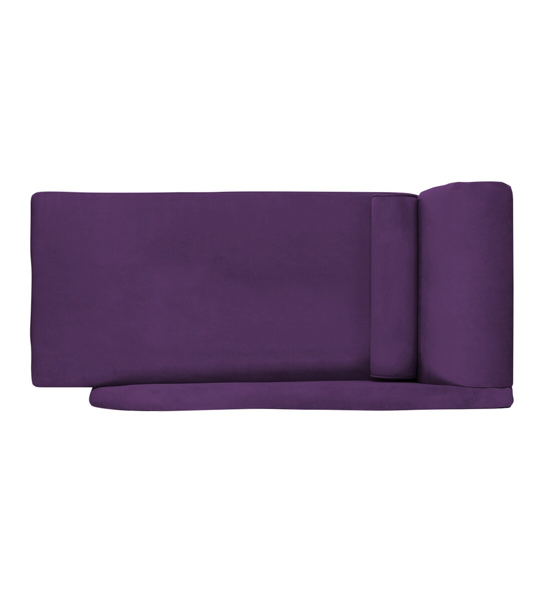 Buy Modern Velvet Chaise Lounger in Purple Colour by Dreamzz Furniture ...
