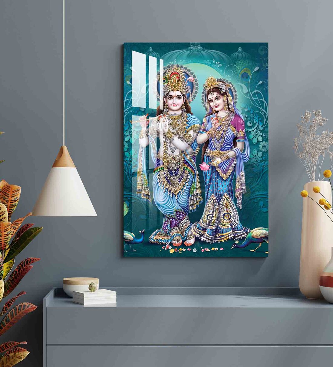 Buy Mohan & Mohini Acrylic Spiritual Art Prints by The Next Decor ...