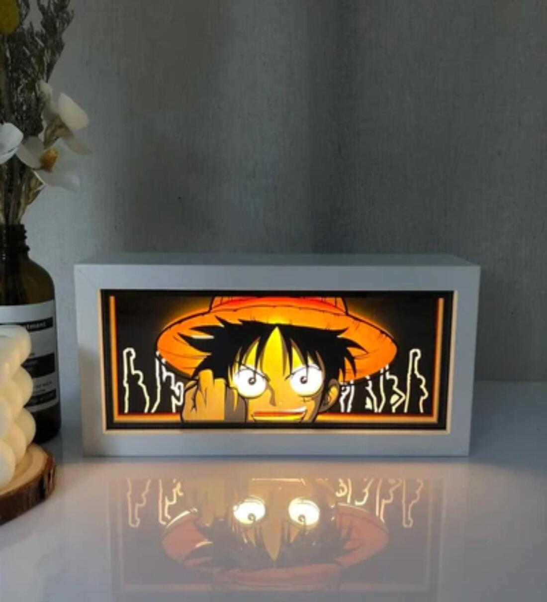 Buy Monkey D. Luffy Rechargable LED Touch Lamp (Grey) at 38% OFF by ...