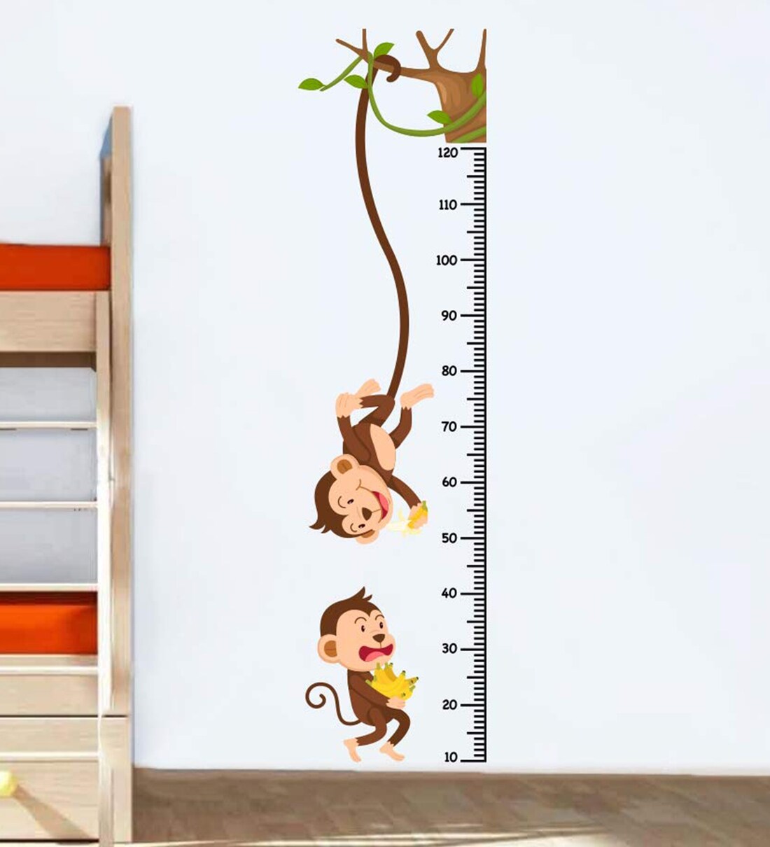 Buy Monkeys Height Chart in Multicolour by Handzon Online - Height ...