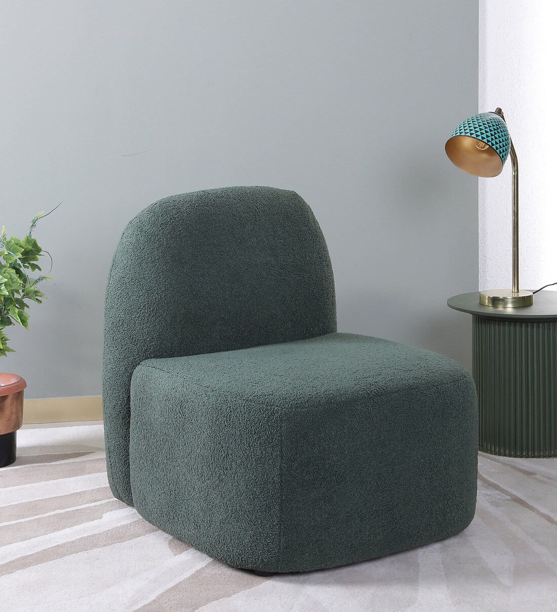 Buy Moon Comfy Chair In Green Colour at 29% OFF by FURNITECH LUXE ...