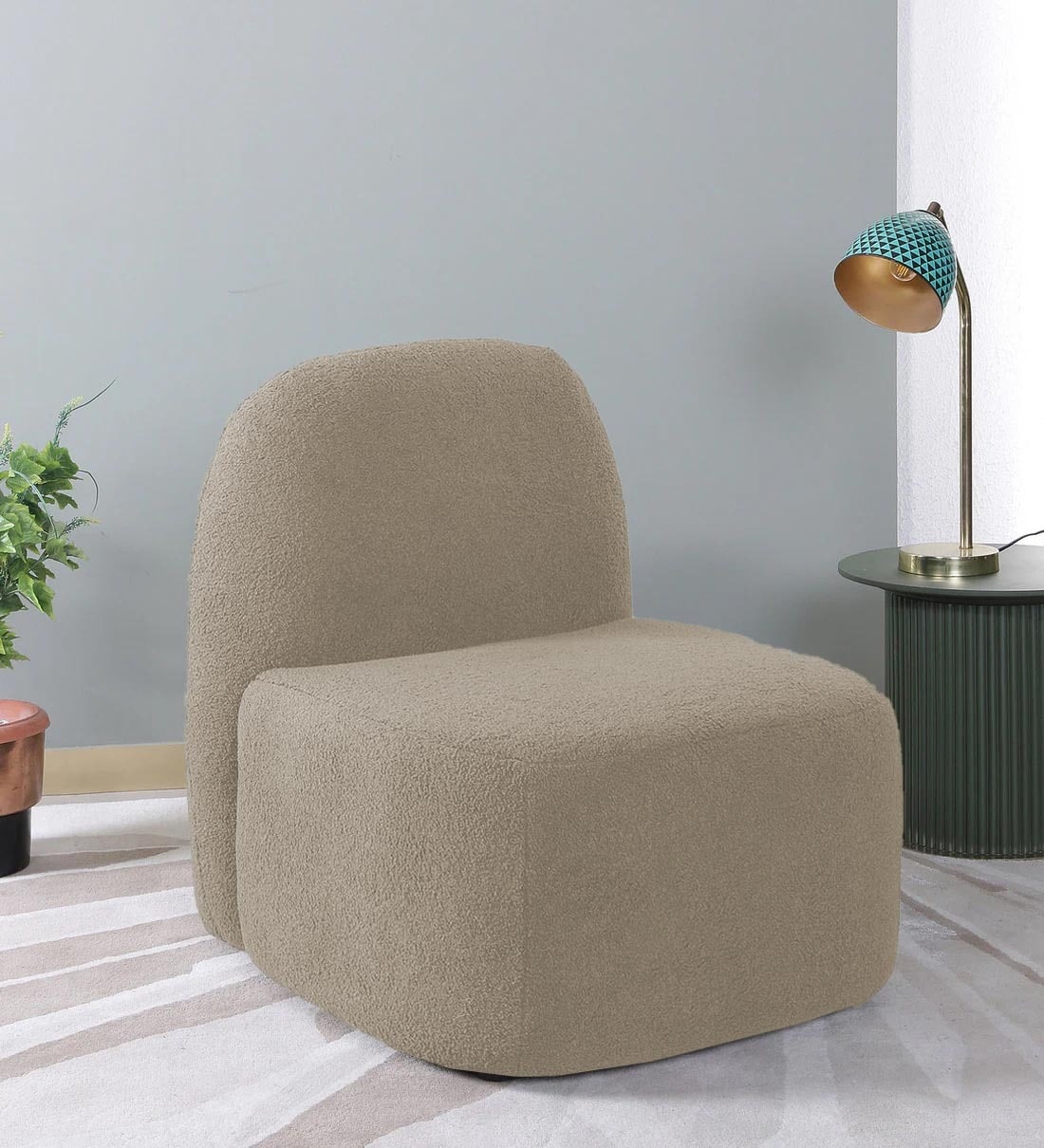 Buy Moon Comfy Chair In Beige Colour at 29% OFF by FURNITECH LUXE ...