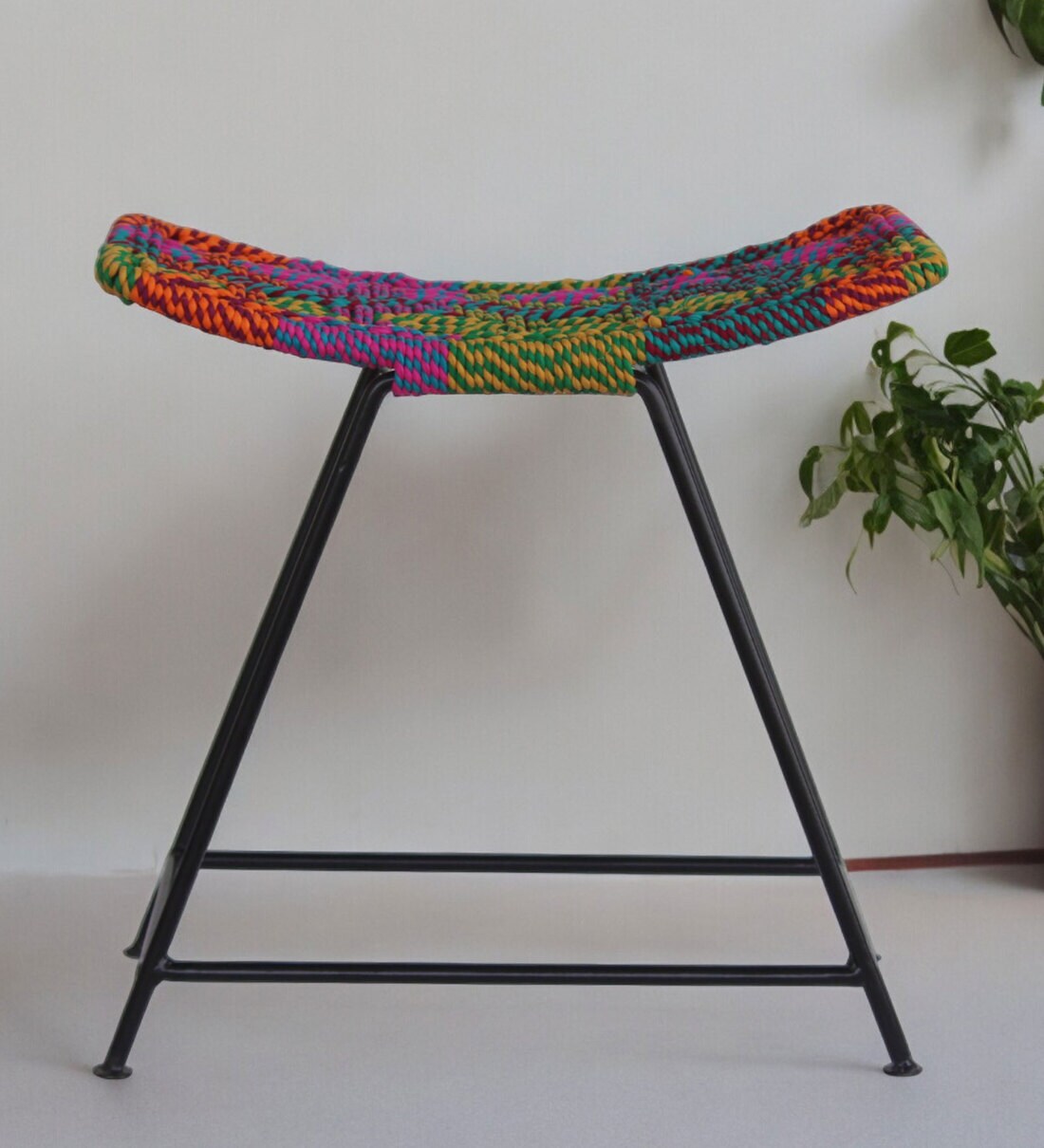 Buy Moon Metal Seating Stool in Beige Colour at 15% OFF by Pour The ...