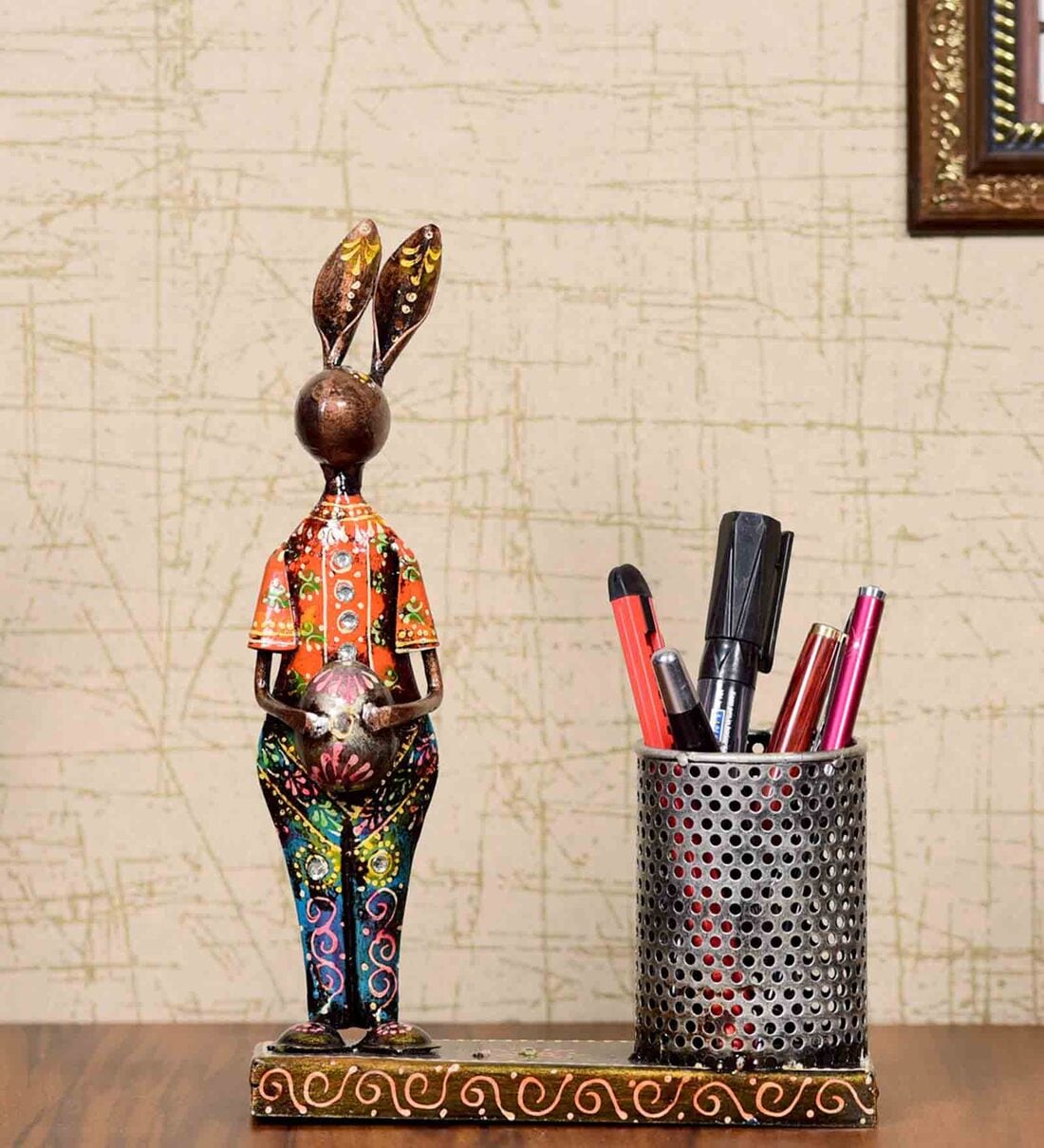 Buy Decorative Moore Gloria Multicolour Iron Pen Stand at 5% OFF by ...