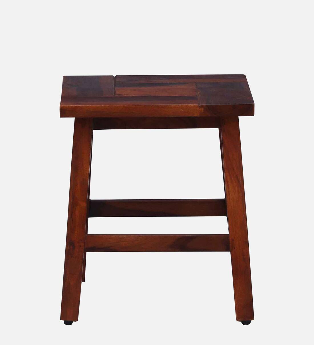 Buy Yaroslave Sheesham Wood Seating Stool In Honey Oak Finish Online ...