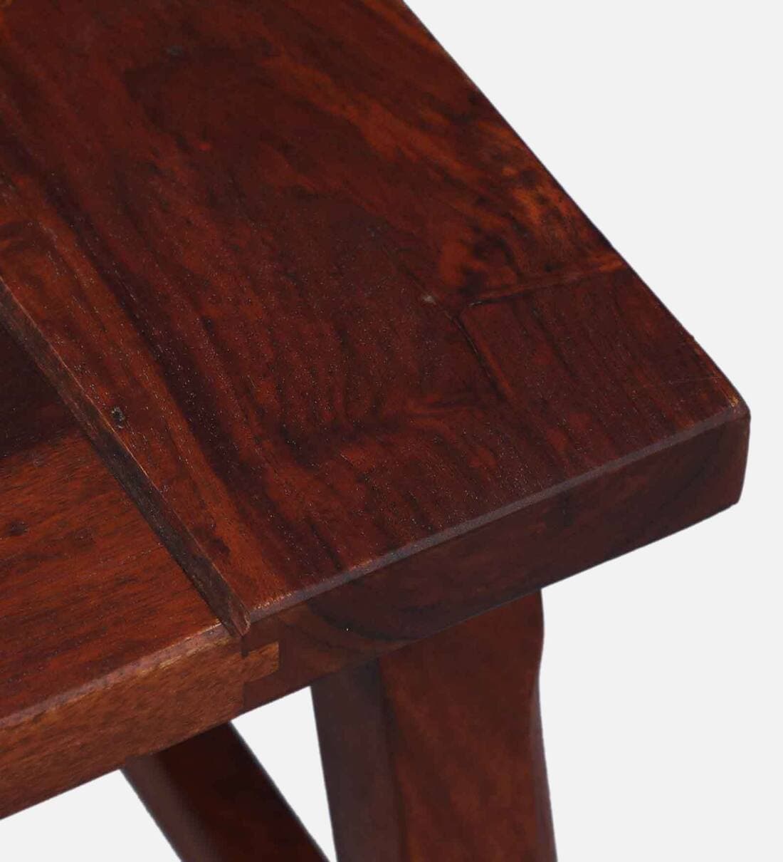 Buy Yaroslave Sheesham Wood Seating Stool In Honey Oak Finish Online ...