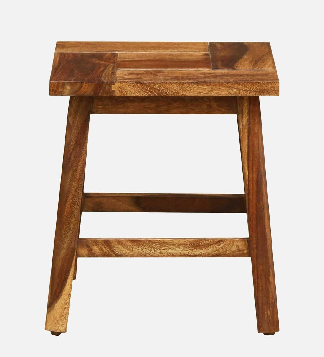 Buy Yaroslave Sheesham Wood Seating Stool In Rustic Teak Finish By ...