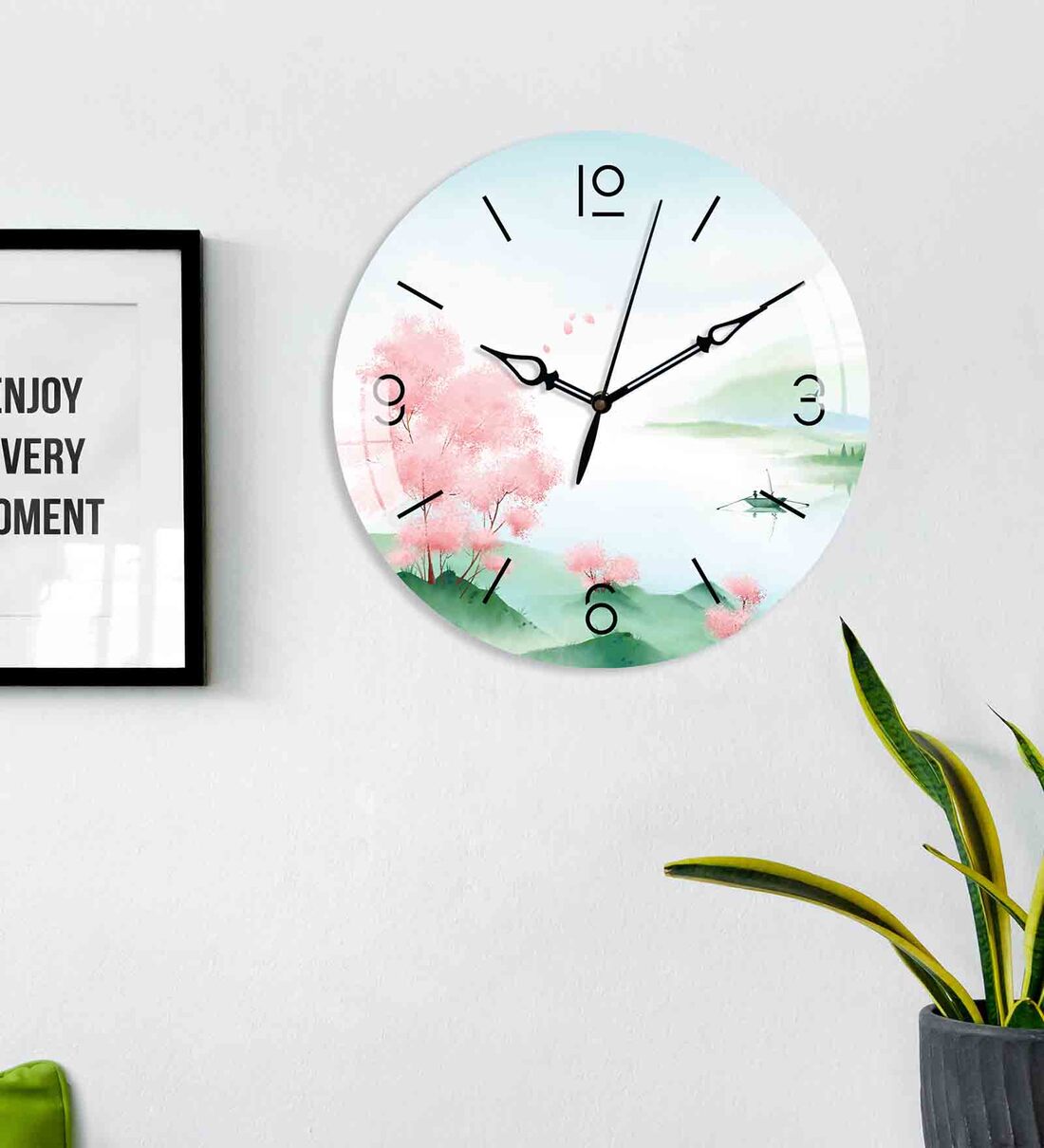 Buy Mountain View Acrylic Wall Clock by The Next Decor Online - Modern ...
