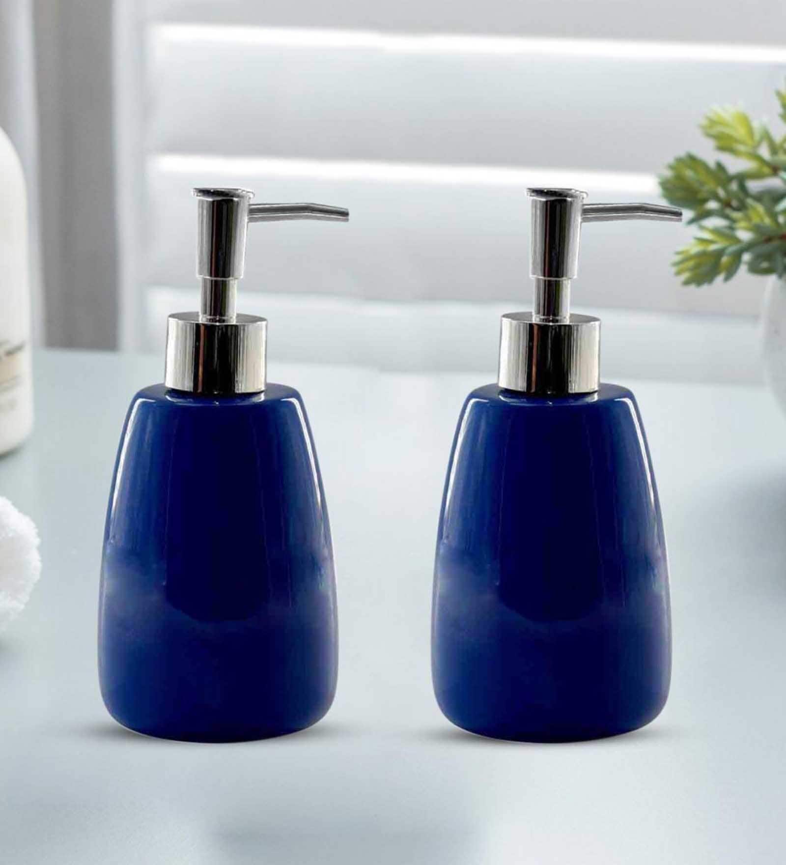 Buy Modern Blue Ceramic (Set of 2) Soap Dispensers at 100% OFF by ...