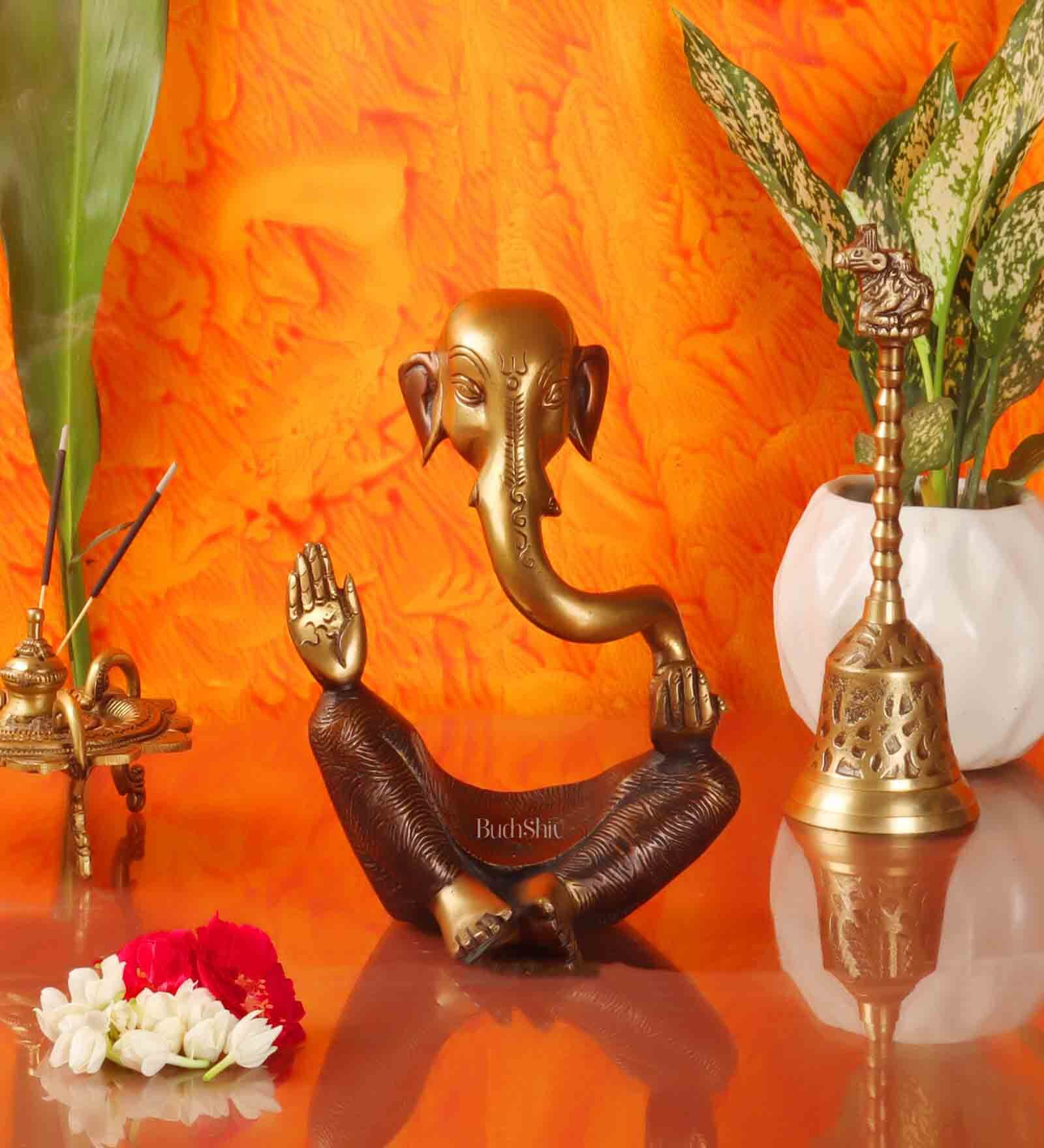 Buy Modern Ganesha Brass Religious Idol at 24% OFF by BudhShiv | Pepperfry